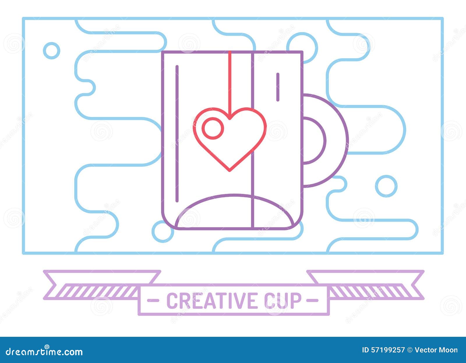 Red Vector Cup Icon. Tea, Drink, Dinner and Food Stock Vector ...