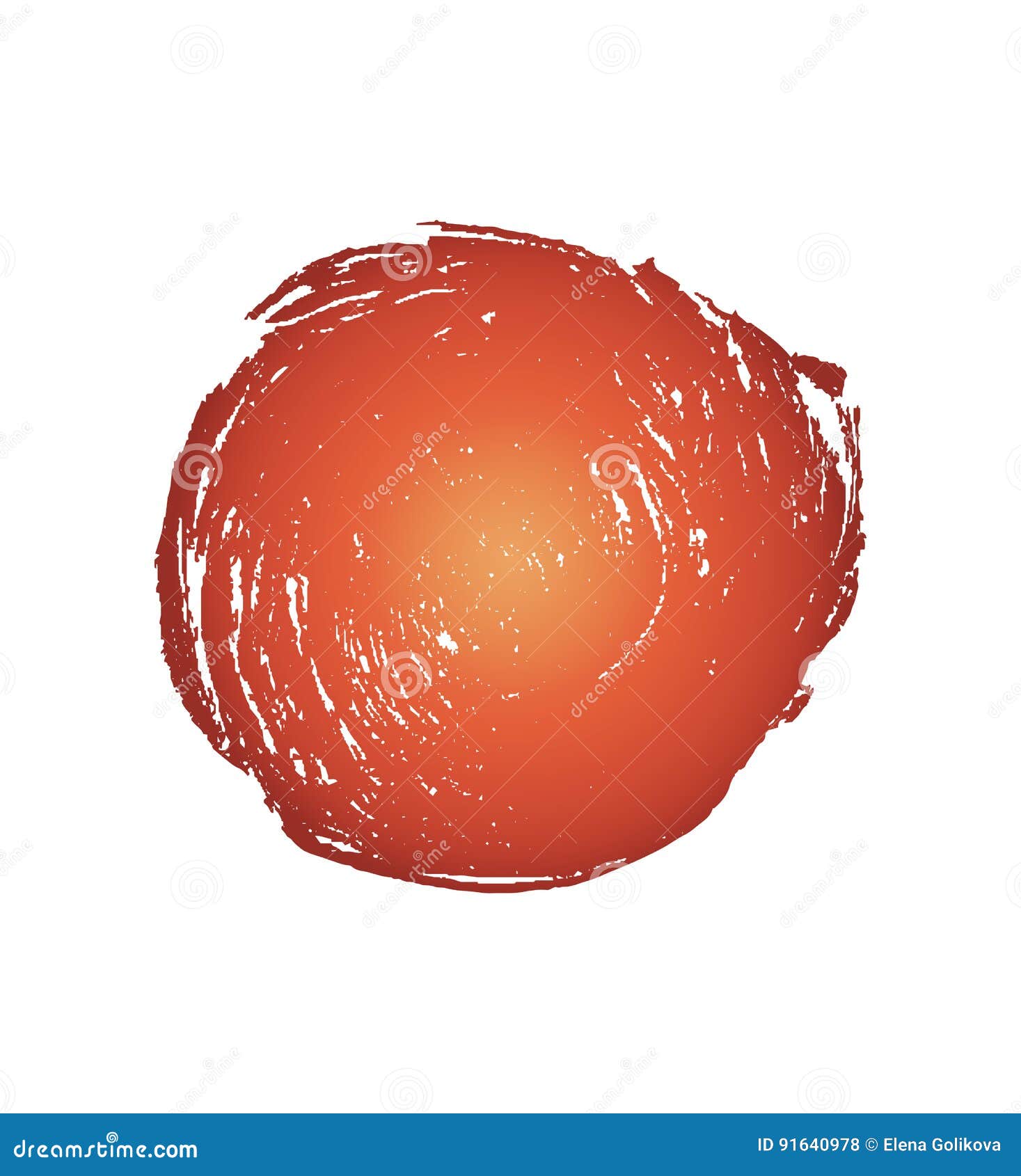 Red vector grunge circle stock vector. Illustration of bright - 91640978