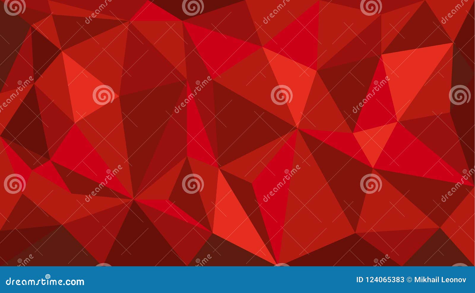 Red Vector Polygonal Geometric Pattern Background Made of Trianle ...