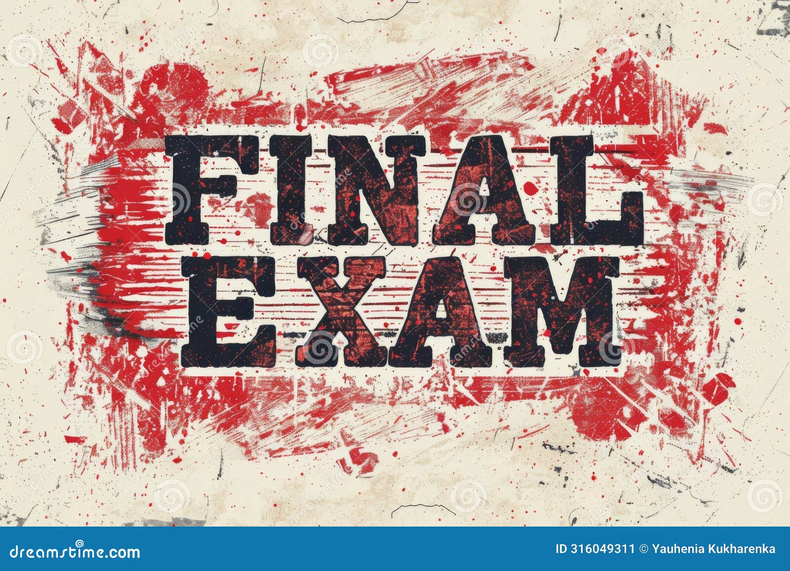 FINAL EXAM Seal Print stock illustration. Illustration of finisher ...