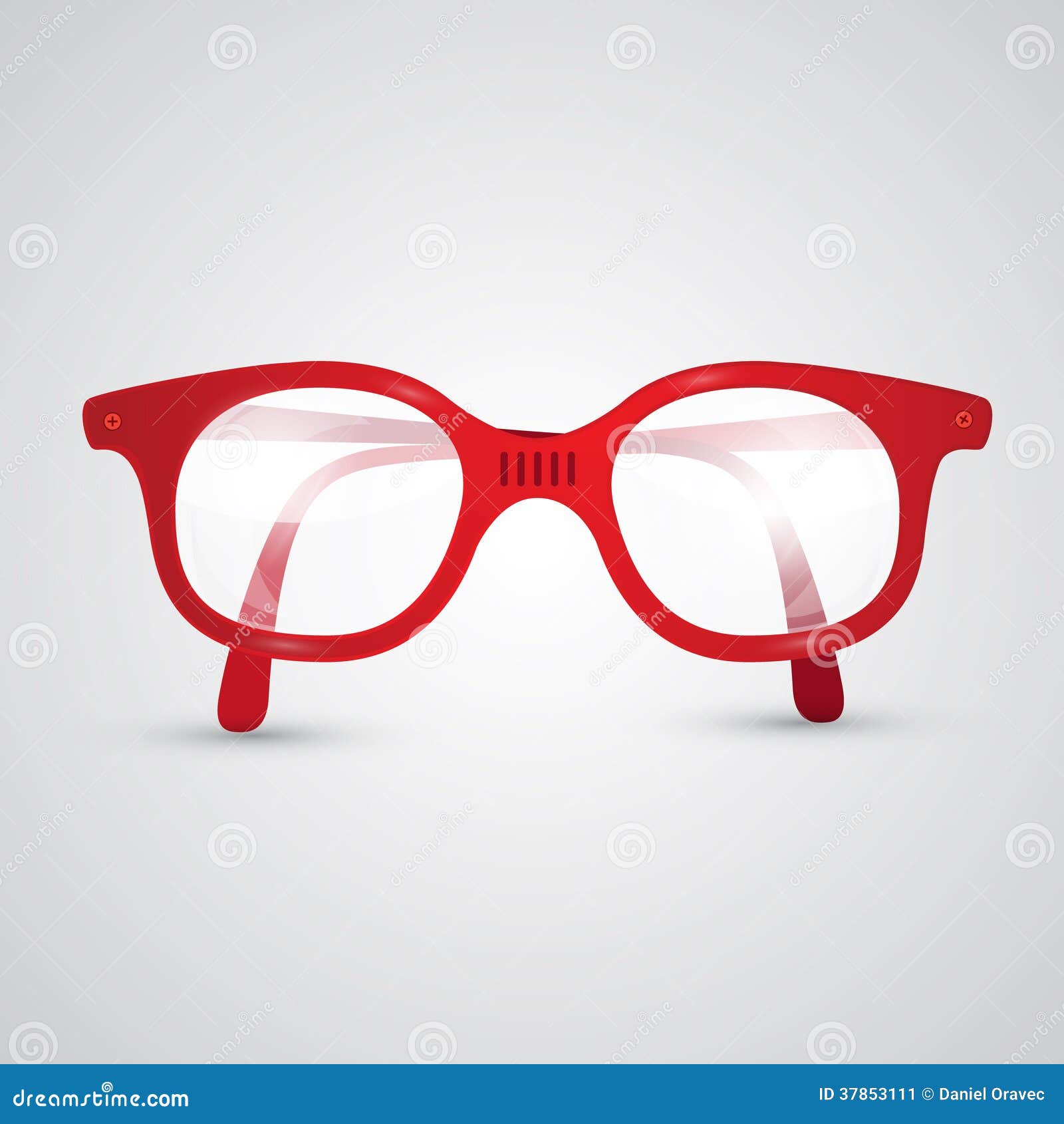 Red Vector Retro Glasses stock vector. Illustration of fashionable ...