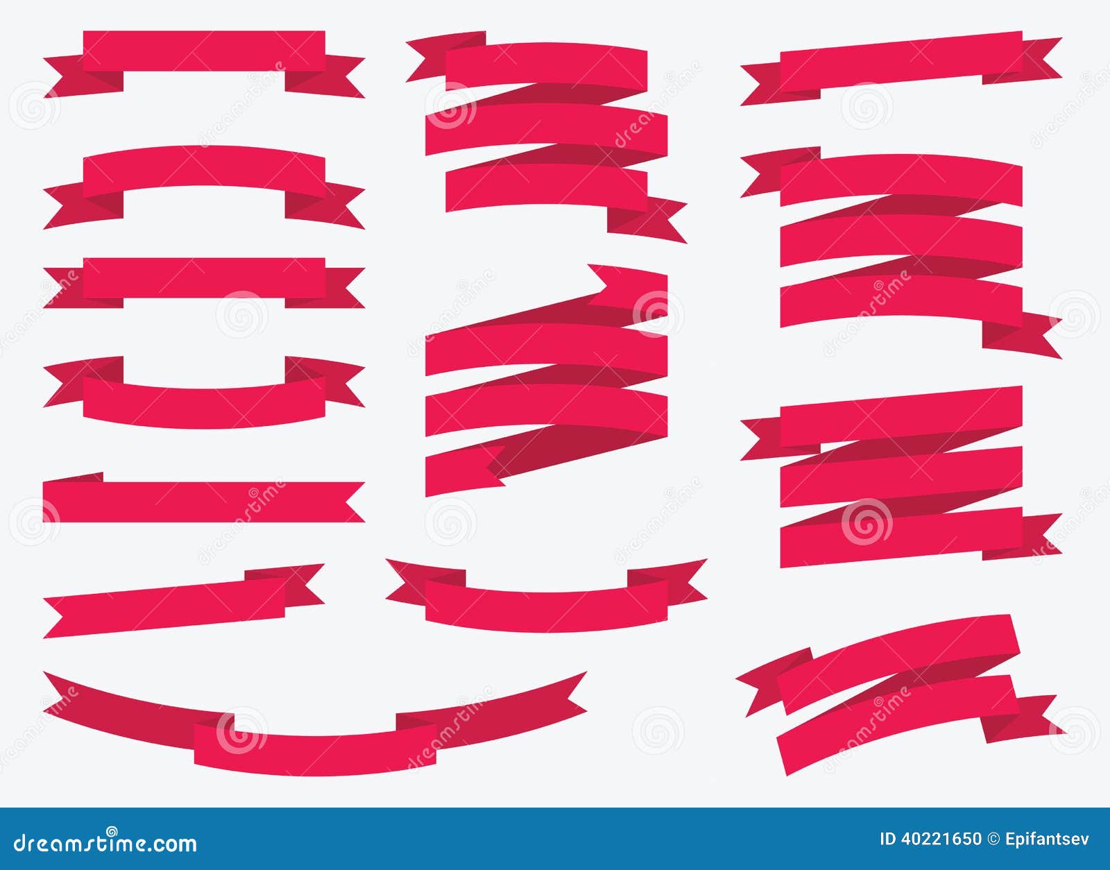 Vector Ribbons Award With Laurel Wreath Inside Isolated On White ...