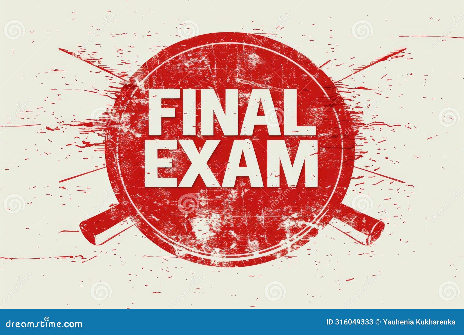 Final Exam Seal Print stock illustration. Illustration of school ...