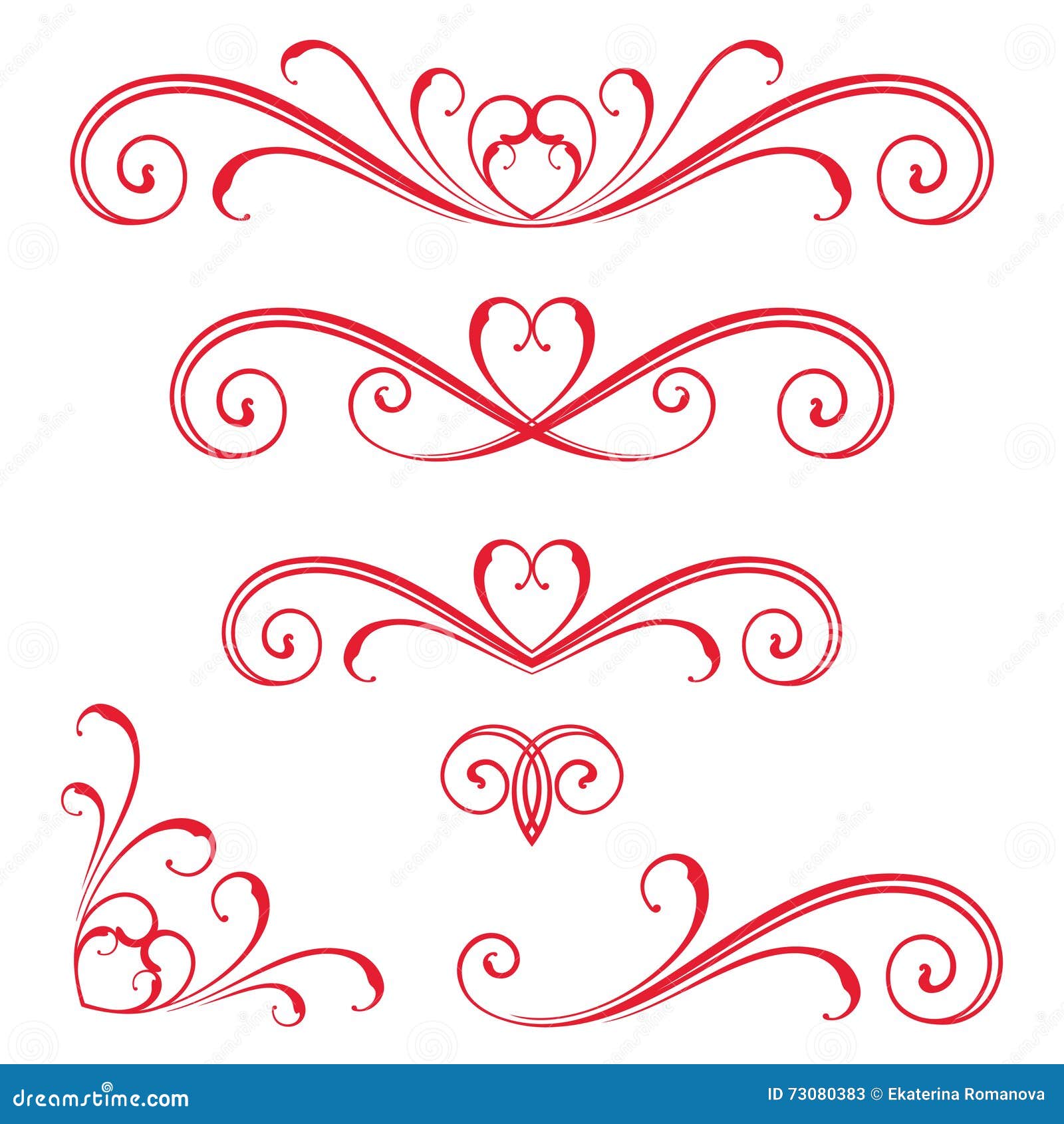 Red Vector Scroll stock vector. Illustration of curl - 73080383