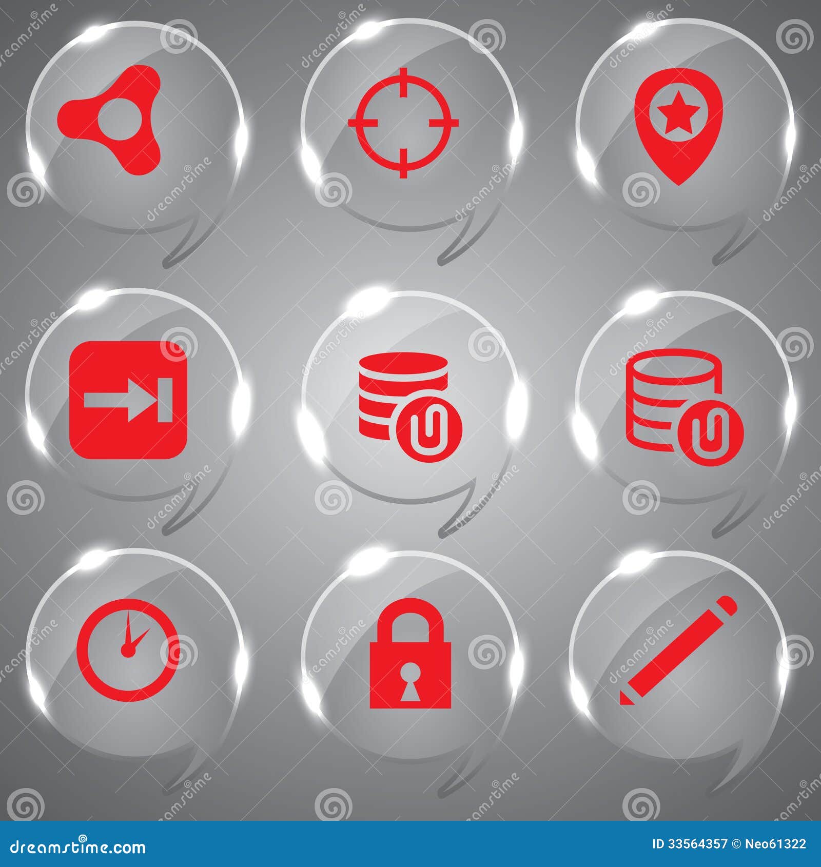 Red Vector Set stock vector. Illustration of question - 33564357