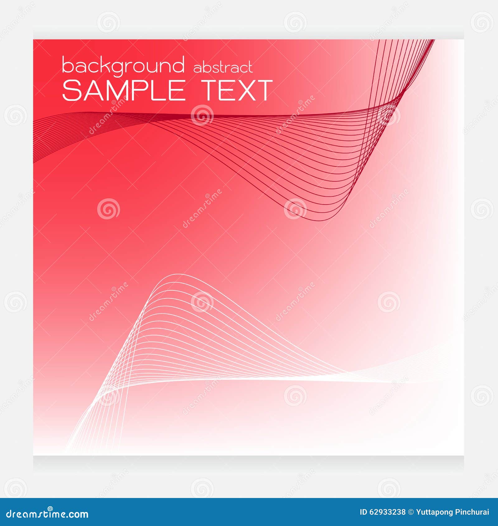 Red Vector Set Waves Abstract Background Stock Vector - Illustration of ...