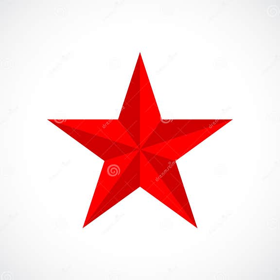 Red vector star stock vector. Illustration of emblem - 104440774