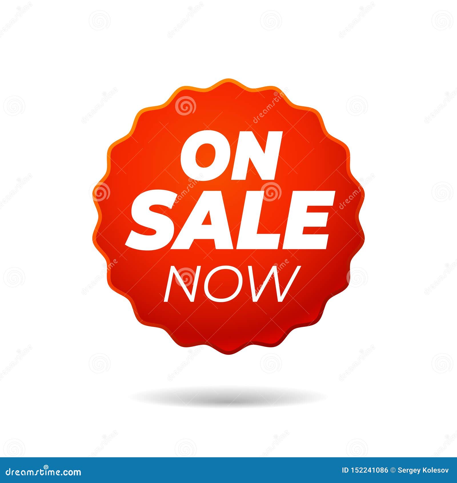 Red Vector Sticker, on Sale Now Stock Vector - Illustration of business ...