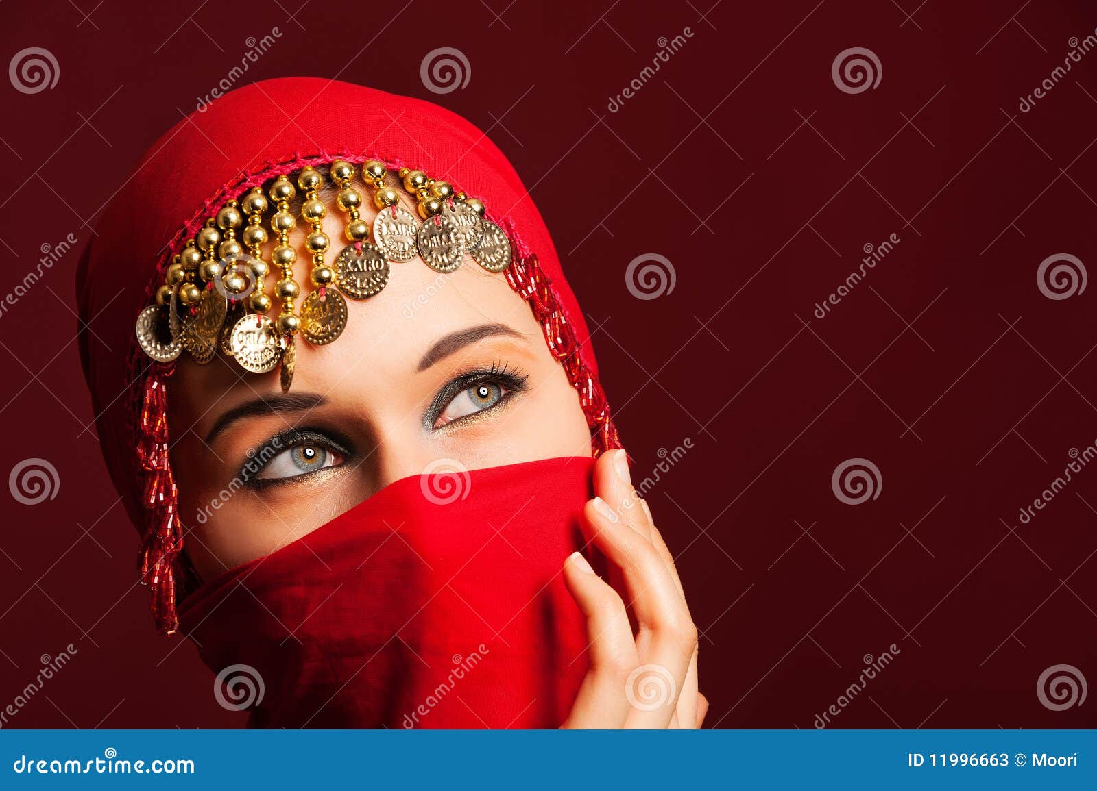 The red veil stock image. Image of cover, adult, hidden - 11996663