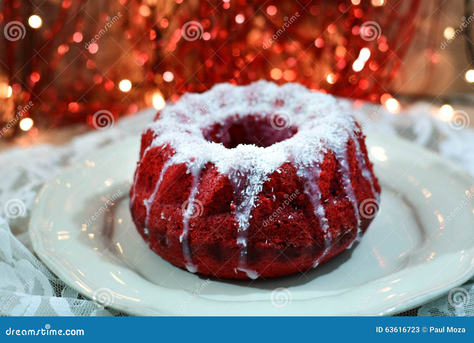 Red velvet cake. stock image. Image of velvel, cake, christmas - 63616723