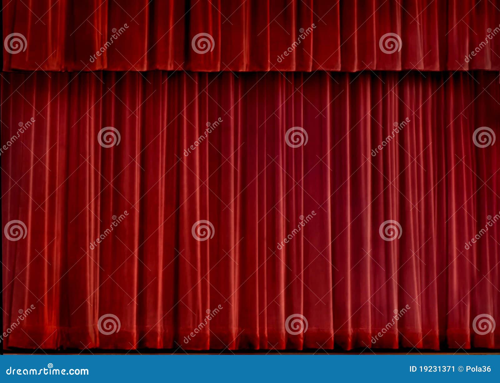 Red velvet curtain stock image. Image of drop, crimson - 19231371