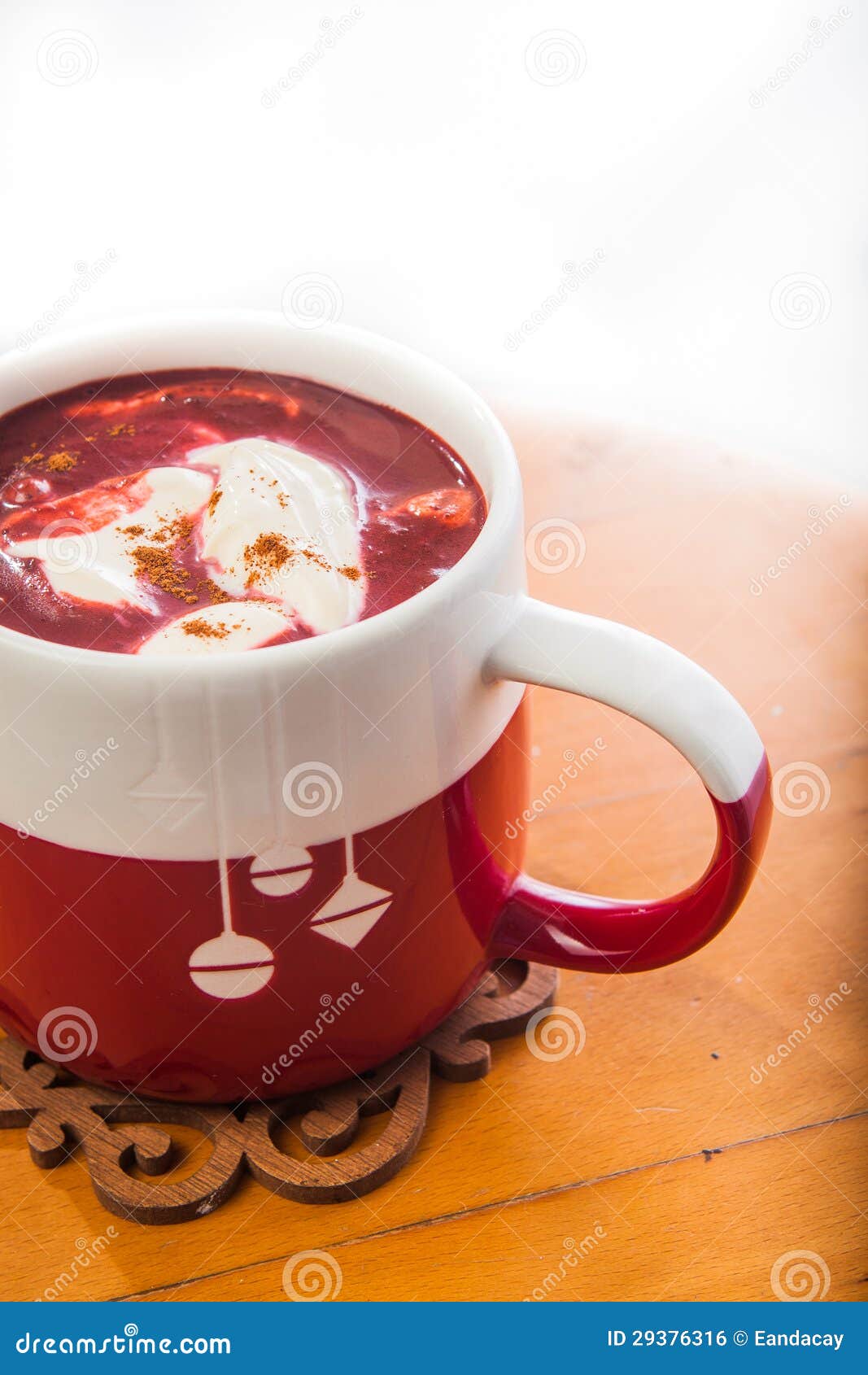Red Velvet Hot Chocolate stock photo. Image of warm, velvet - 29376316