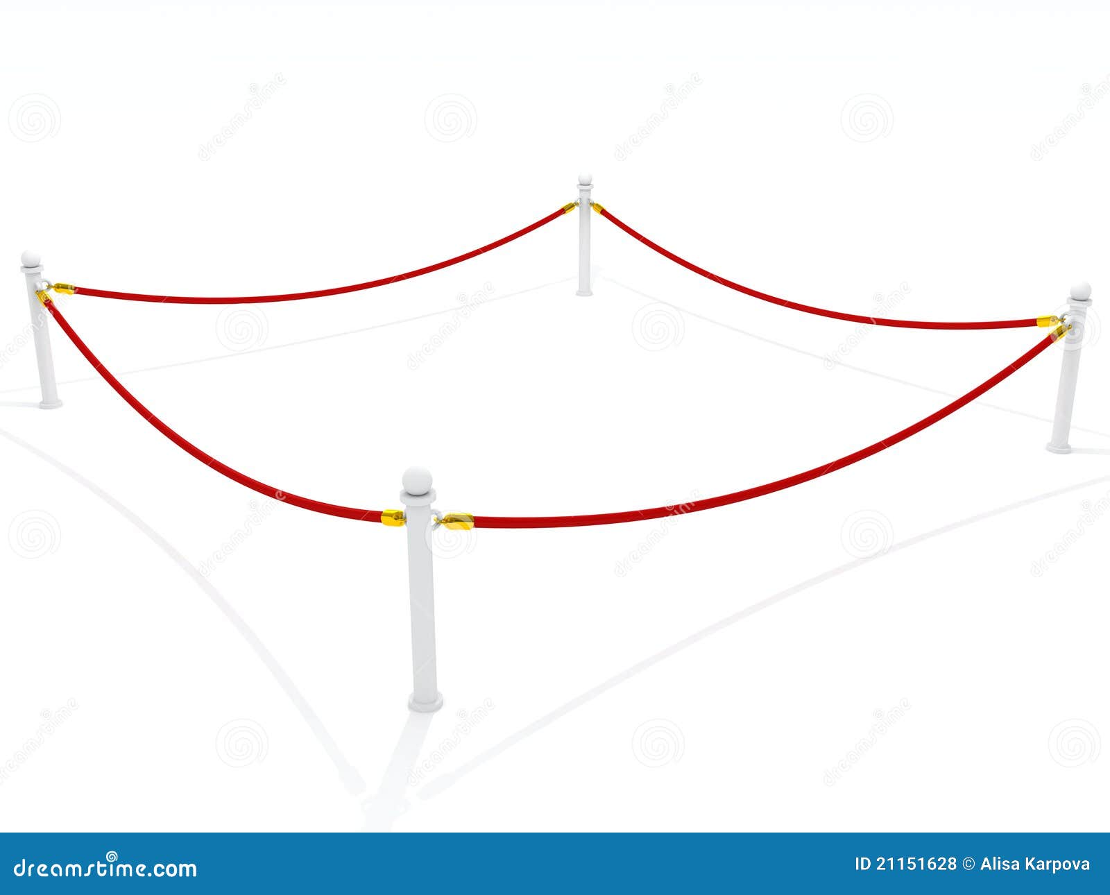 Red Velvet Rope Barriers Square Stock Photo - Image of festive ...