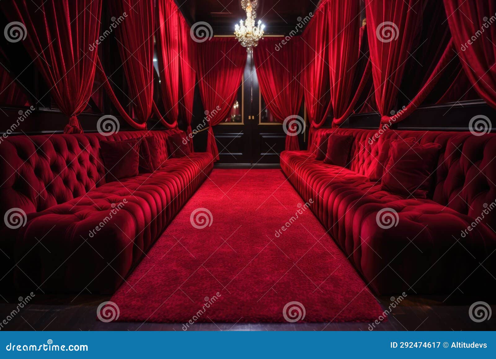 Red Velvet Rope Marking Vip Area in an Event Stock Image - Image of ...