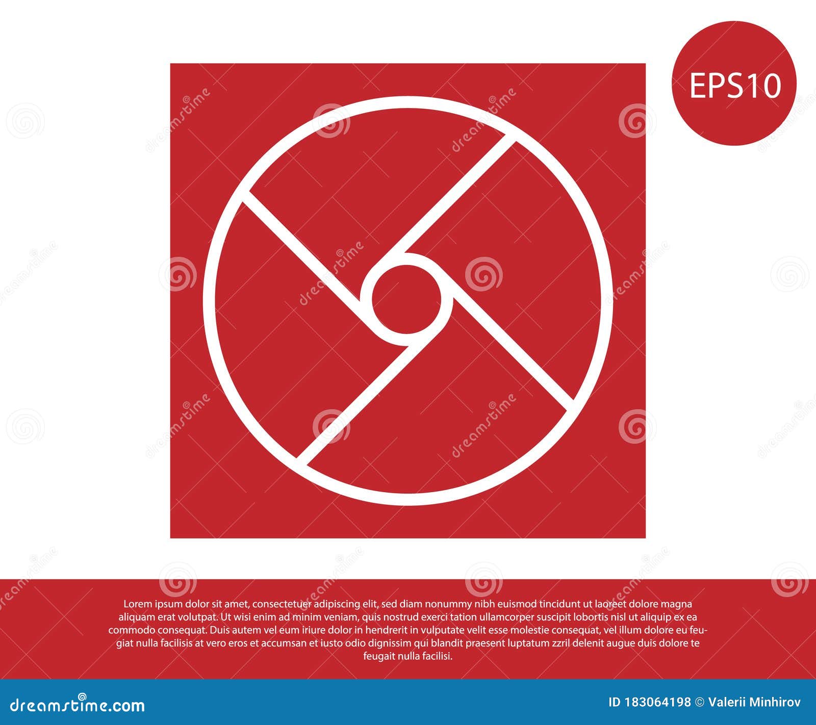Red Ventilation Icon Isolated on White Background. Vector Stock Vector ...