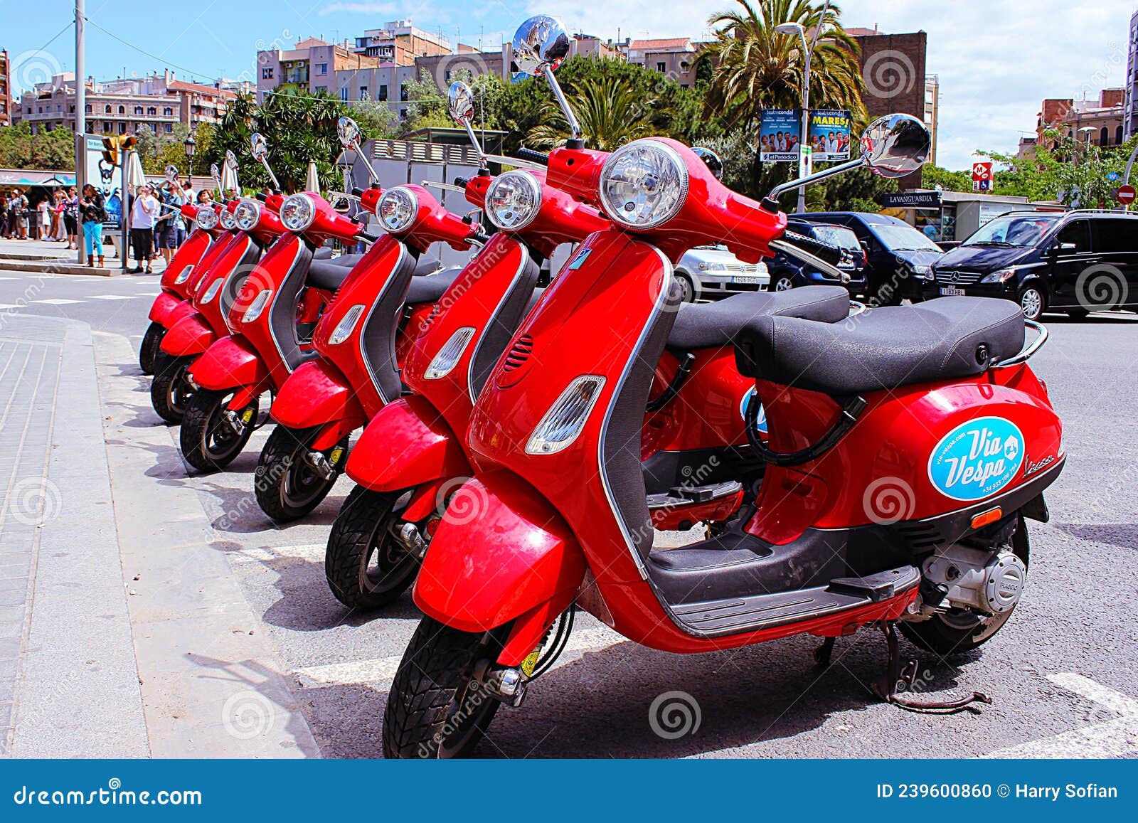 Red Vespa editorial image. Image of italian, isolated - 239600860