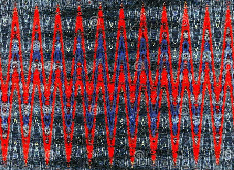 RED VIBRATION PATTERN on GREY BACKGROUND Stock Image - Image of angular ...