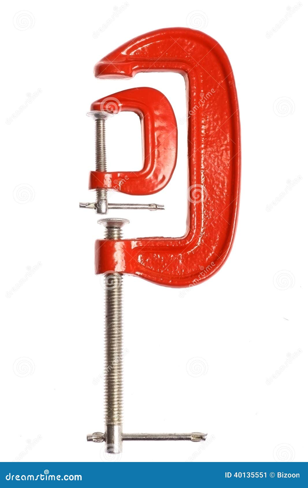 Red vices stock image. Image of carpentry, utensil, isolated - 40135551