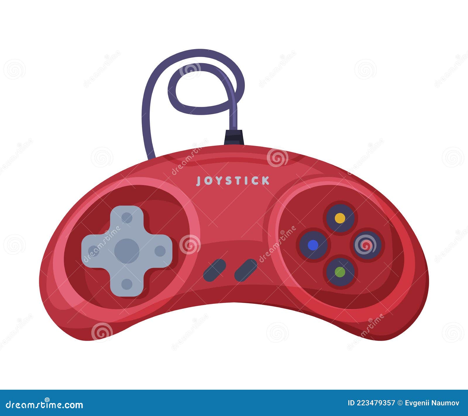 Red Video Game Console Controller, Joystick of Modern Game Console ...