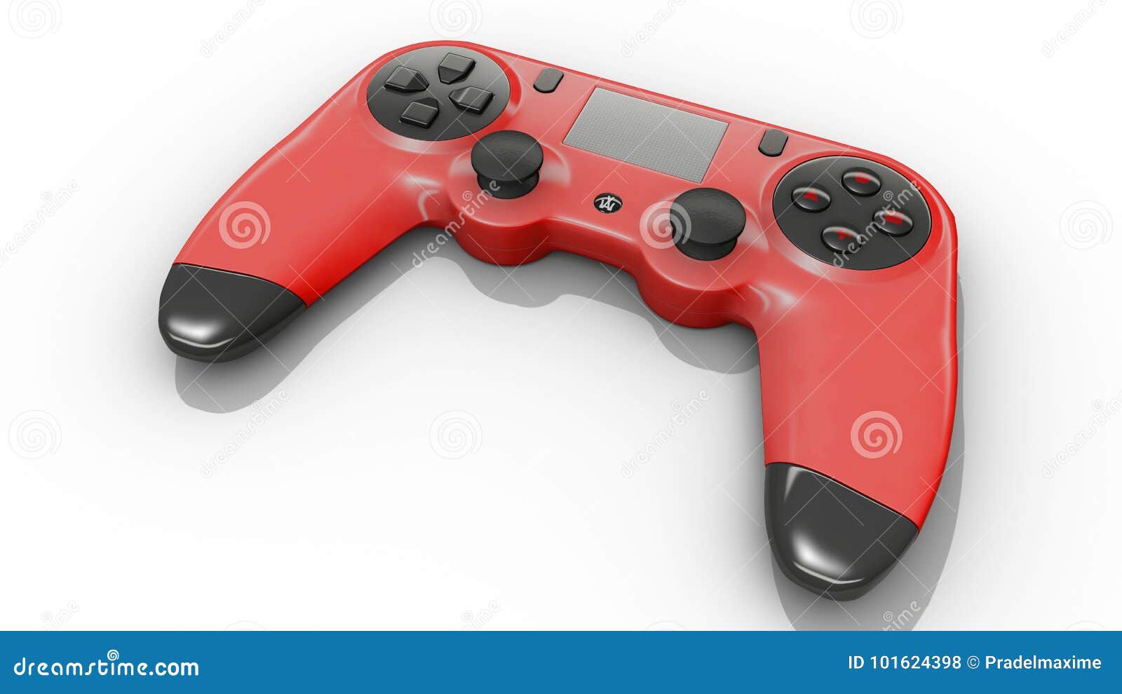 Red video game controller stock photo. Image of activity - 101624398