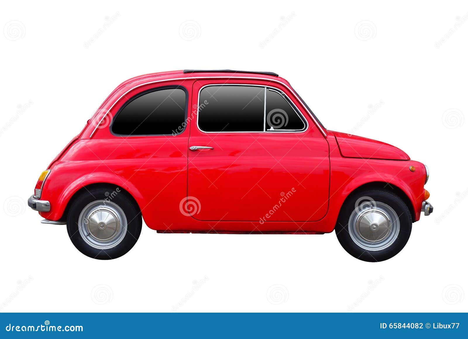 Red Vintage Car Isolated stock photo. Image of white - 65844082