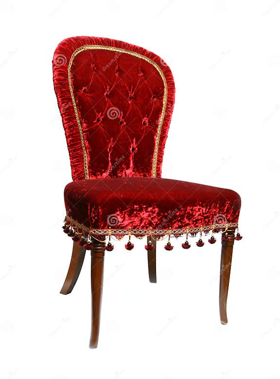Red vintage chair stock photo. Image of luxury, nobility - 16990980