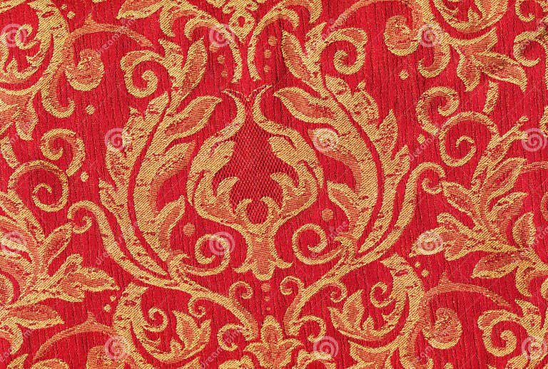 Red vintage fabric stock image. Image of baroque, elegant - 17853487
