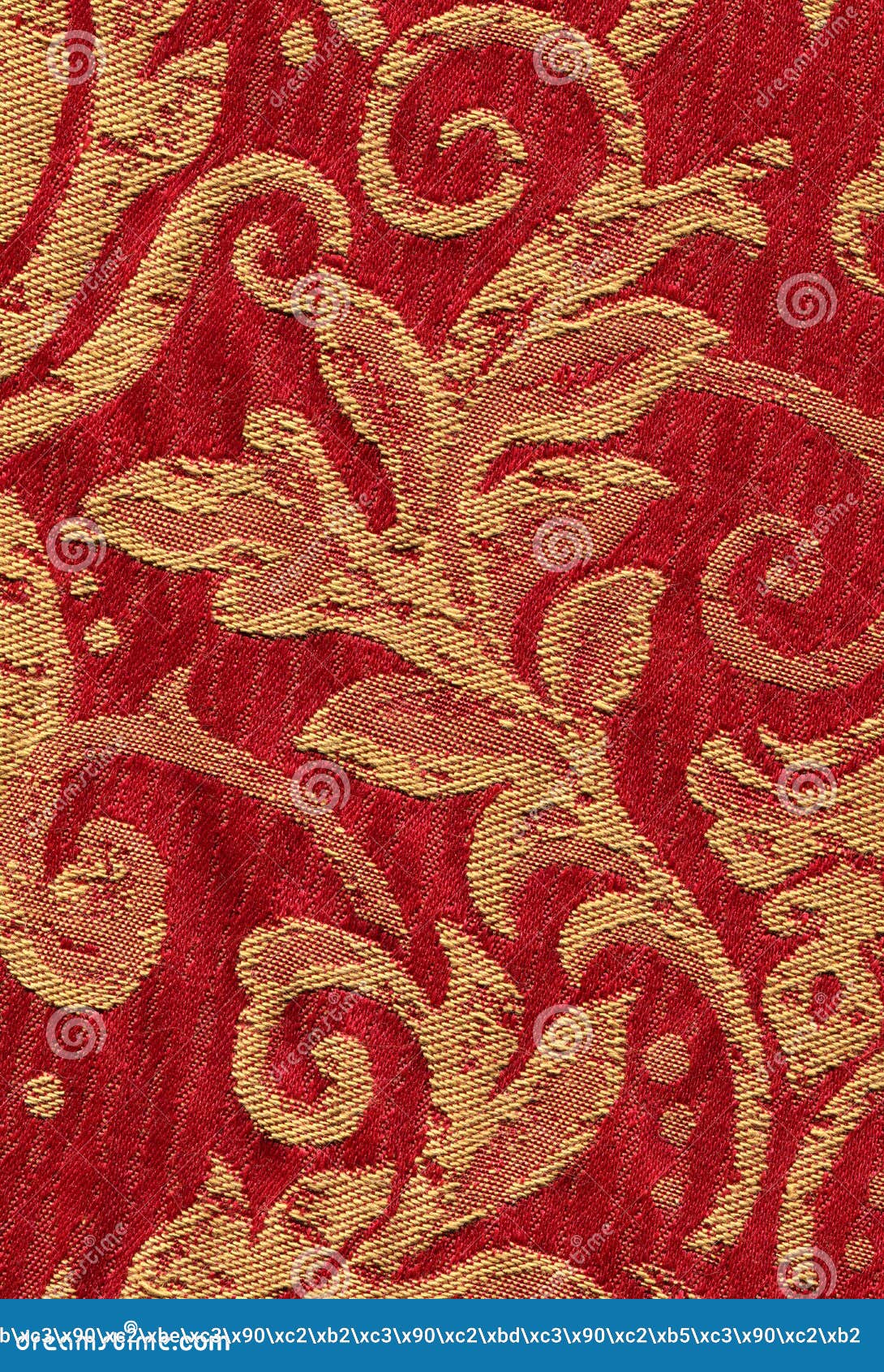 Red vintage fabric stock photo. Image of classic, rococo - 17853656