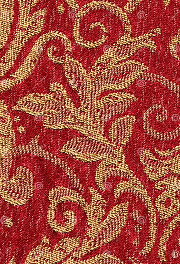 Red vintage fabric stock photo. Image of classic, rococo - 17853656
