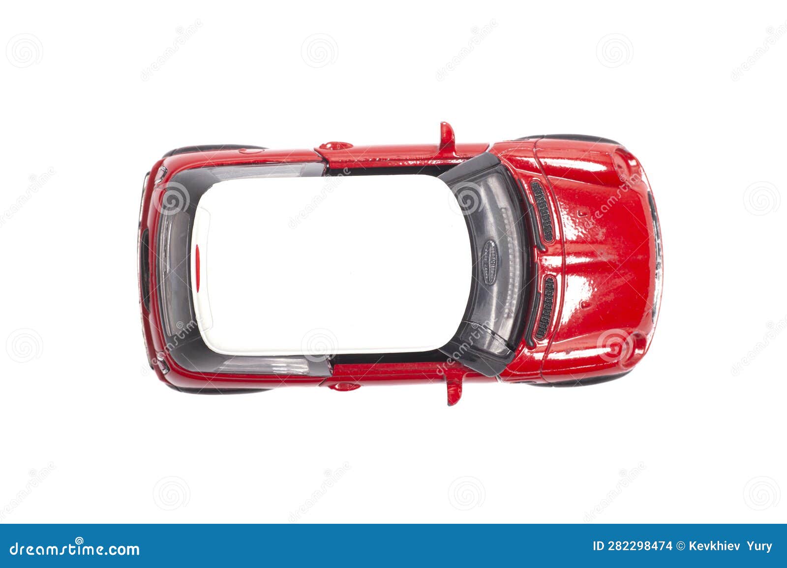 Red Vintage Mini Car Model,top View Stock Photo - Image of drive, shot ...