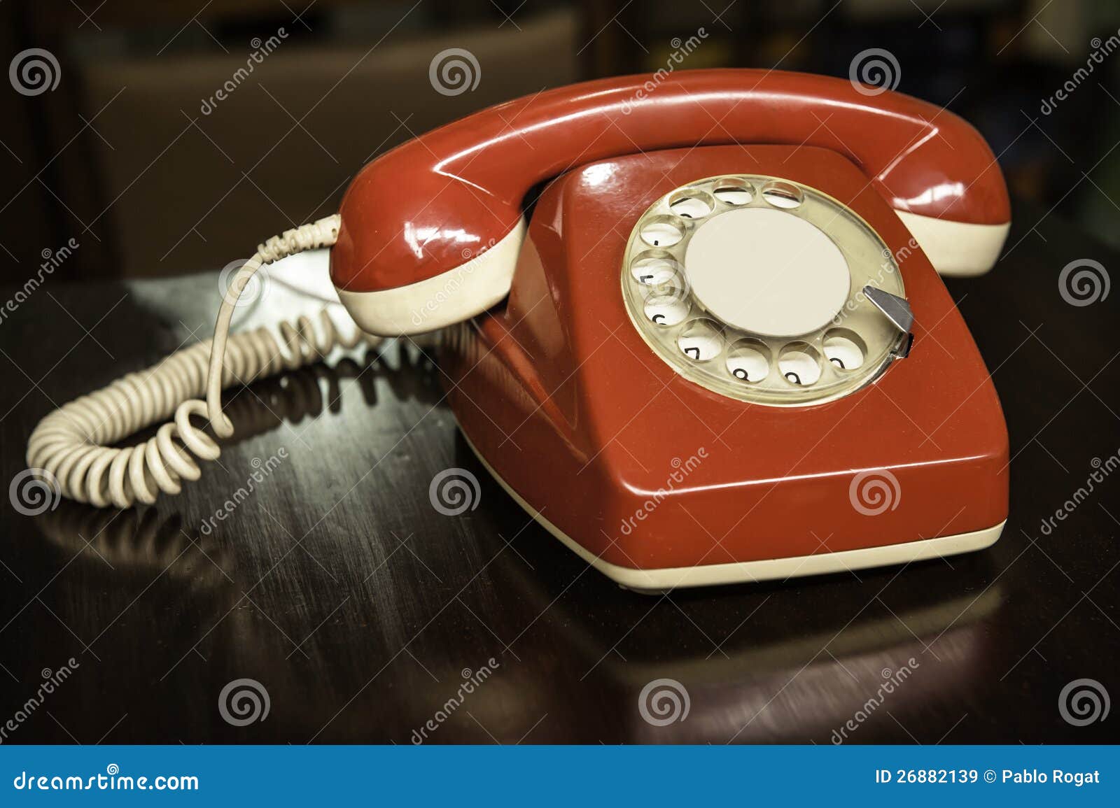 Red vintage telephone stock image. Image of oldfashioned - 26882139