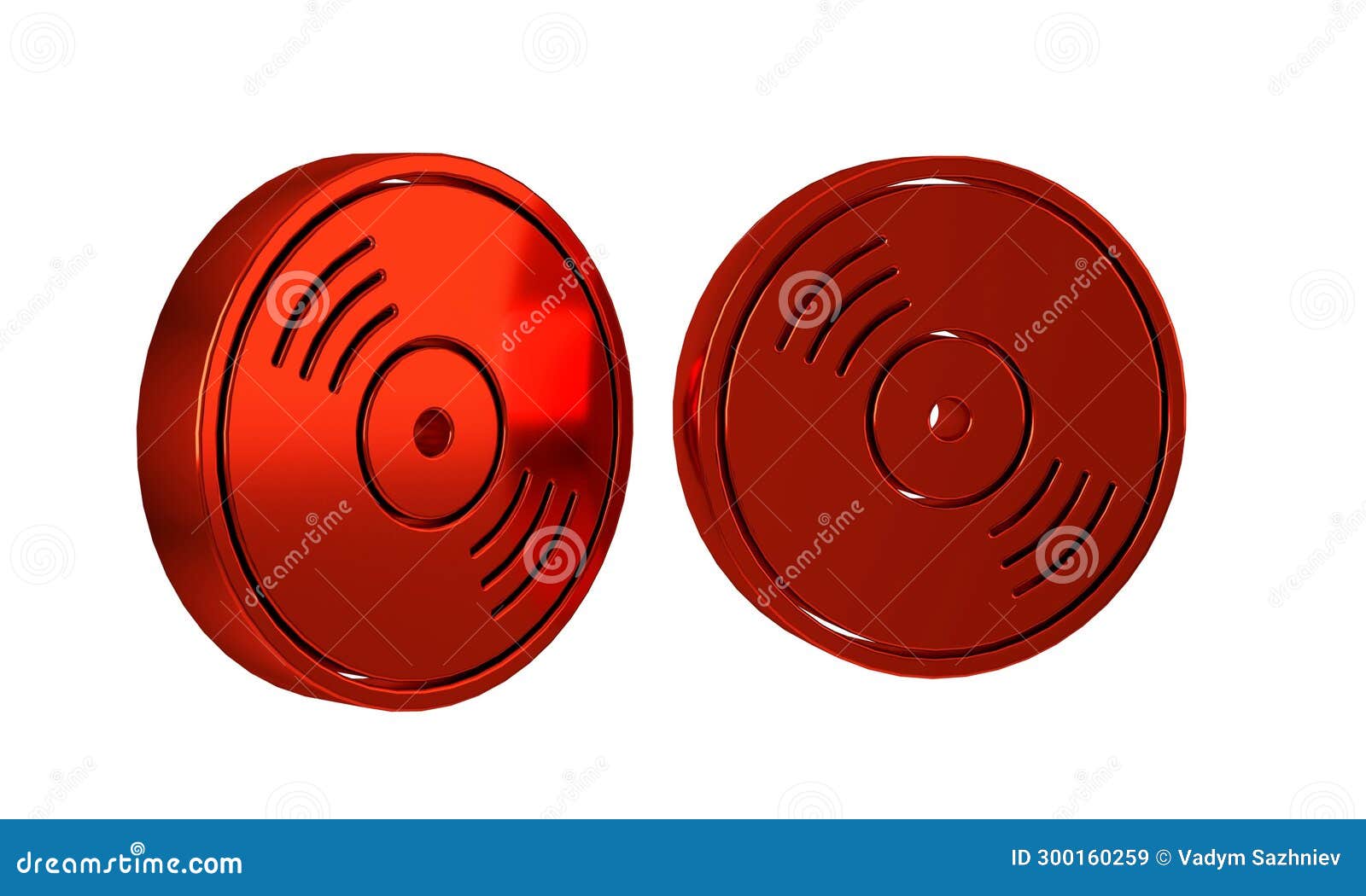Red Vinyl Disk Icon Isolated on Transparent Background. Stock ...