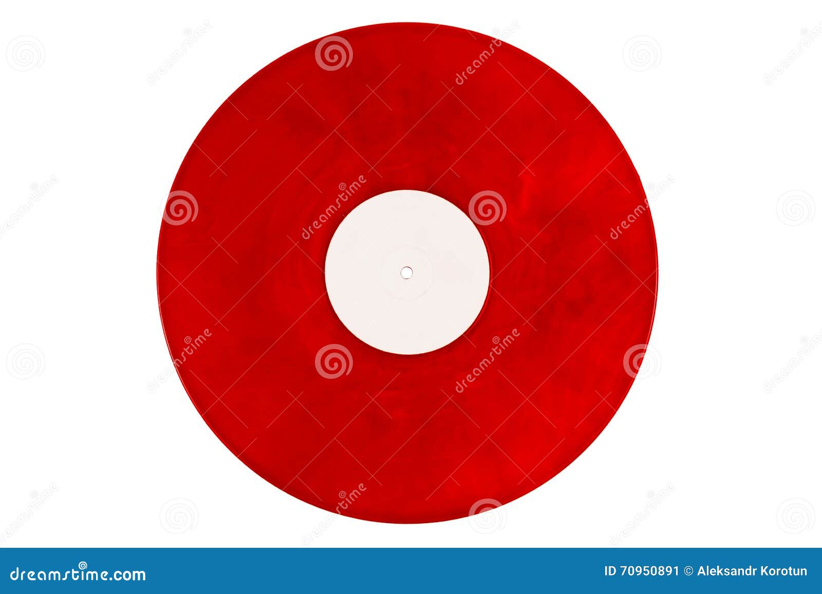 Red Vinyl Record on a White Background Stock Image - Image of object ...