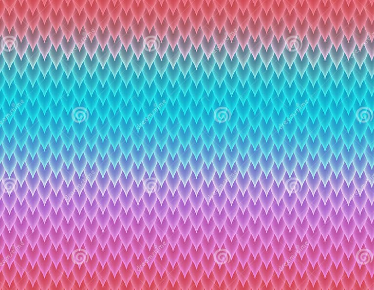 Red,violet and Blue Gradient Snake Skin Pattern, Long Sharp Scale Stock ...