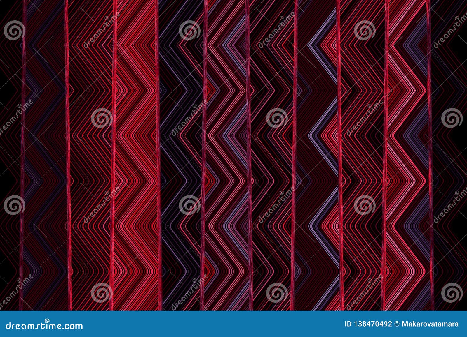 Red and Violet Vertical Lines with Zig Zag Pattern Stock Illustration ...