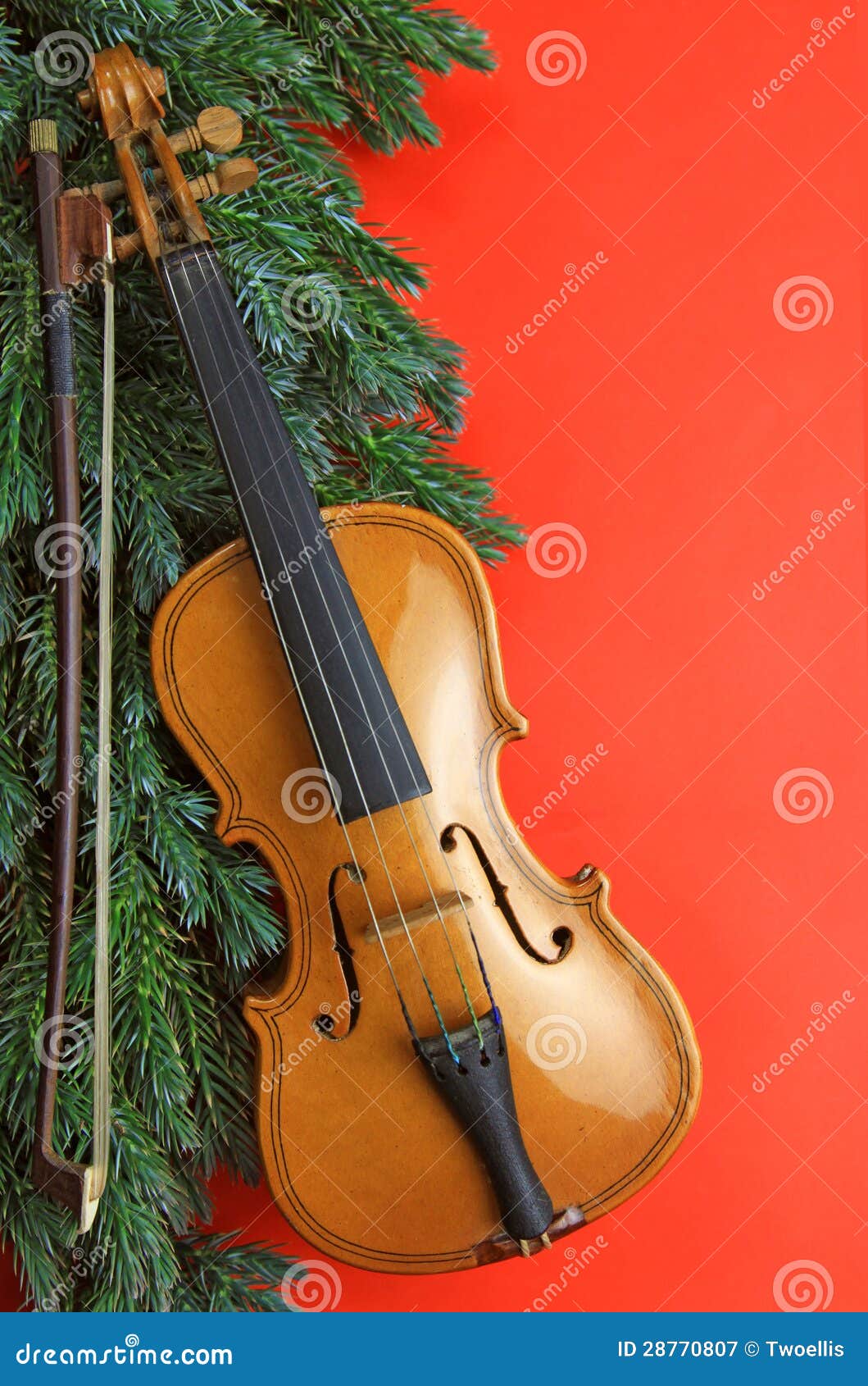 Red Violin stock image. Image of classical, xmas, concert - 28770807