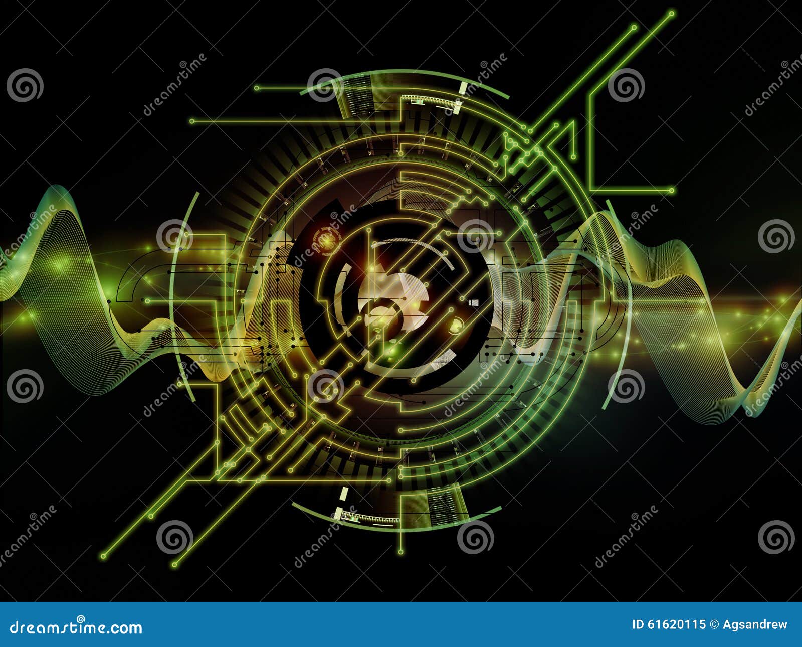 Red virtual stock de ilustración. Ilustración de irradie - 61620115