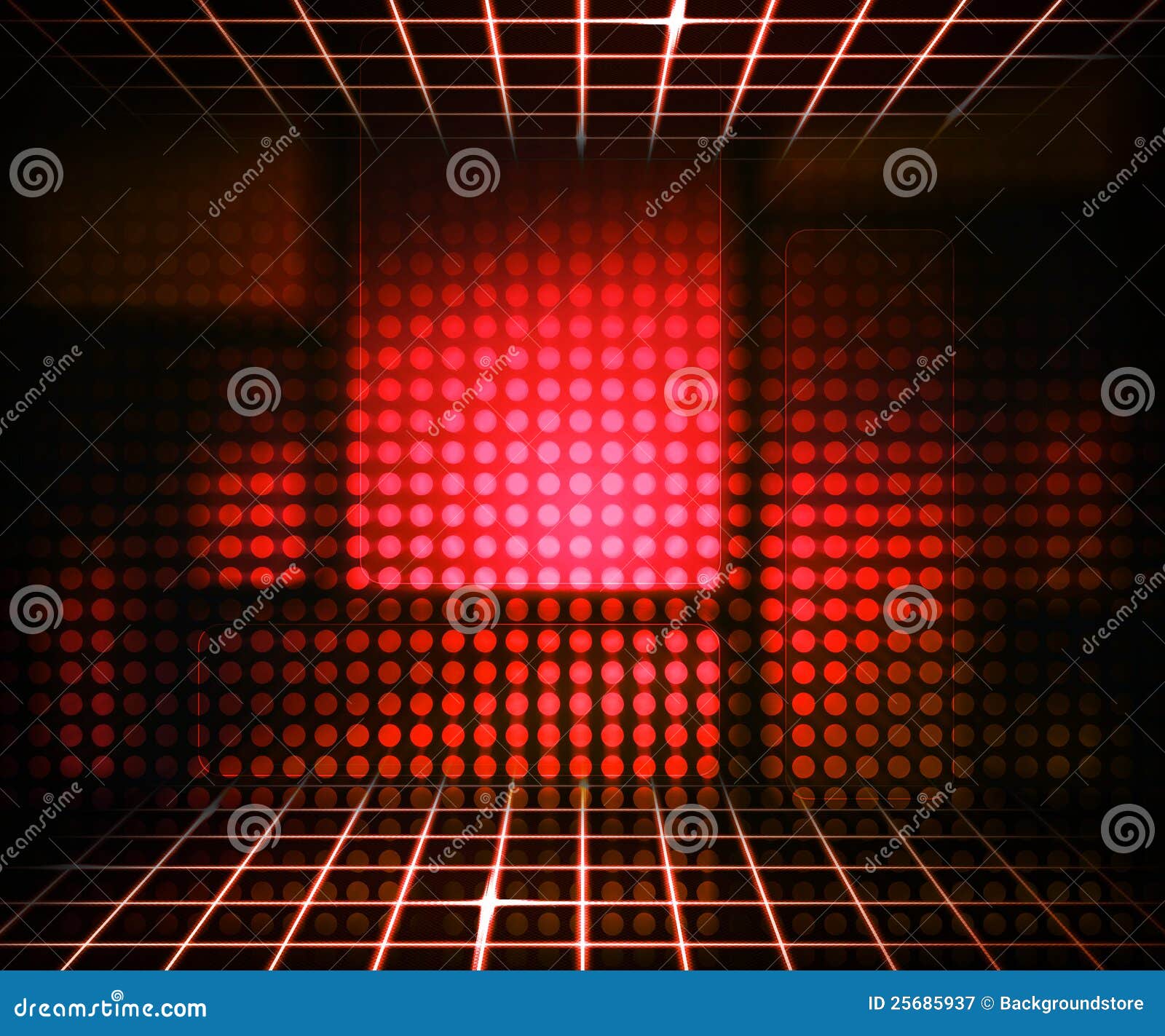 Red Virtual Technology Concept Background Stock Illustration ...