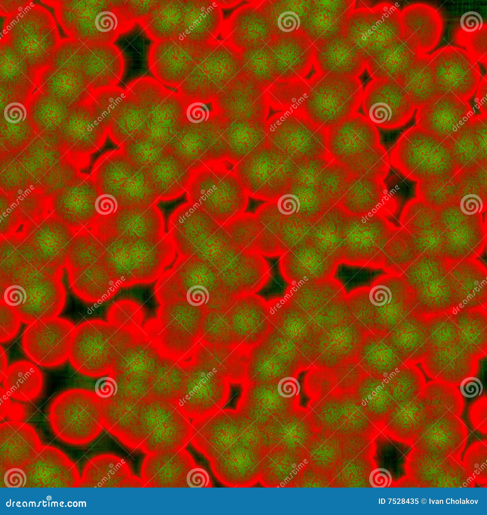 Red virus stock illustration. Illustration of cellular - 7528435