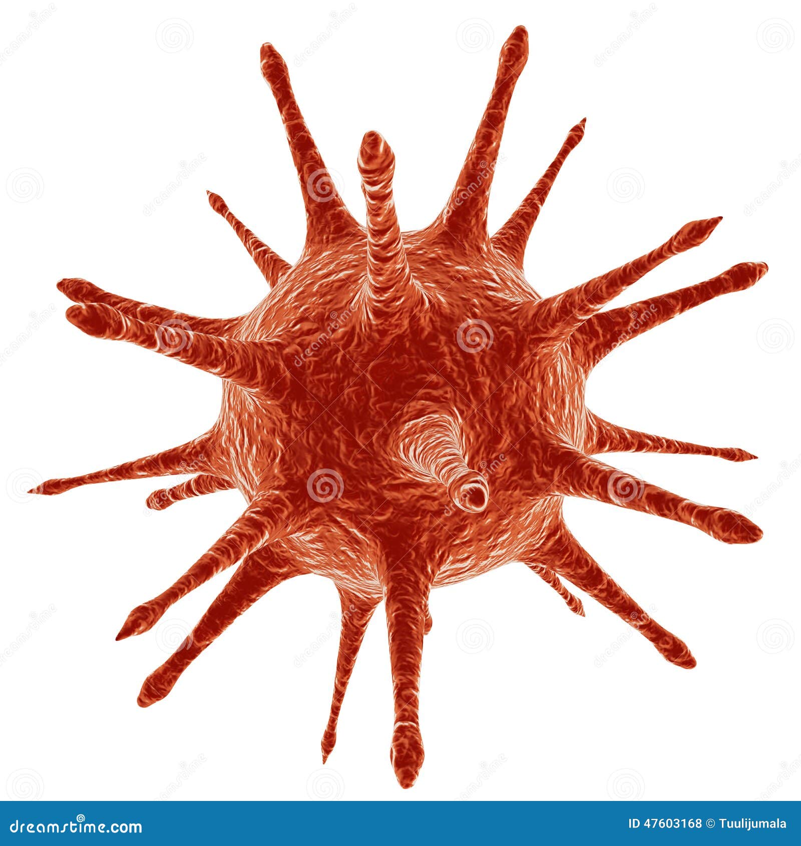 Red virus cell stock illustration. Illustration of disease - 47603168