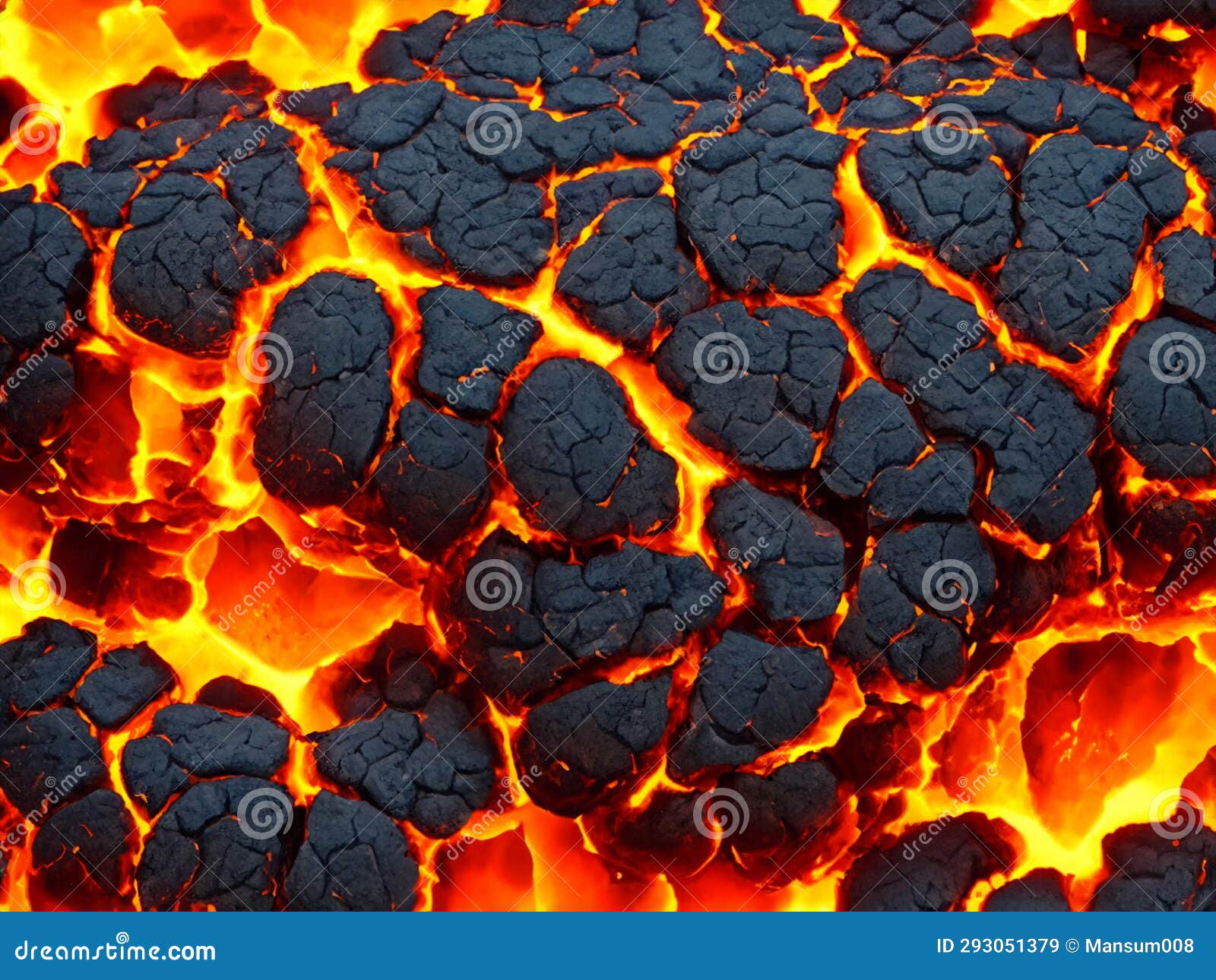 Red Volcanic Lava Texture Background Stock Illustration - Illustration ...