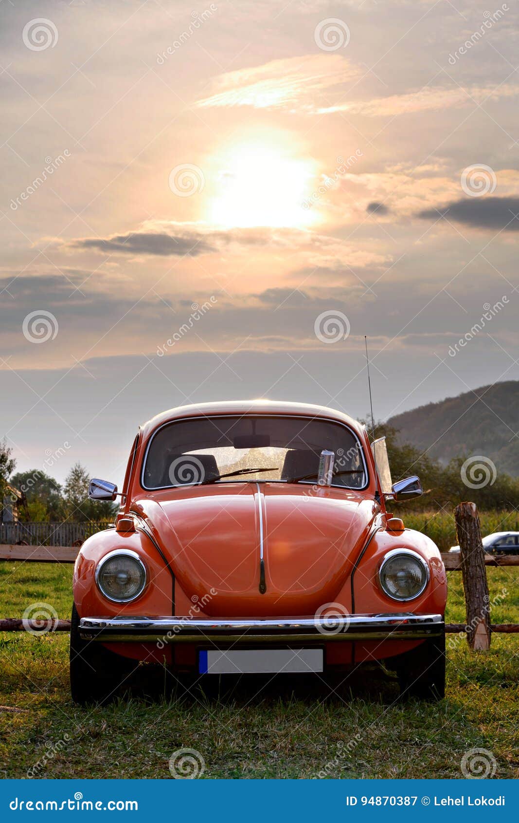 Red Volkswagen Beetle editorial photography. Image of beetle - 94870387