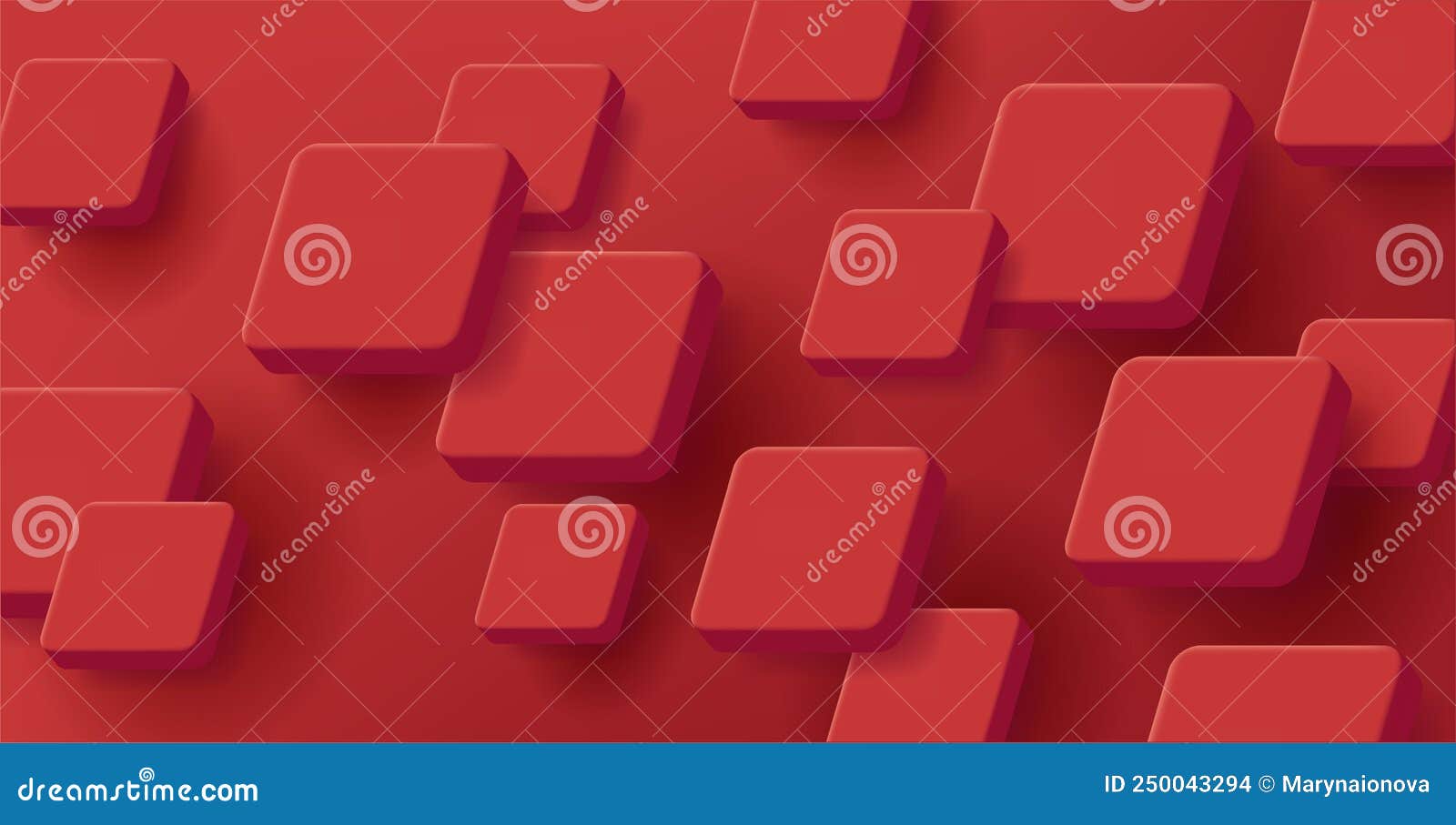 Red Volume Squares Creating Dynamic Texture, 3d Render Style Stock ...
