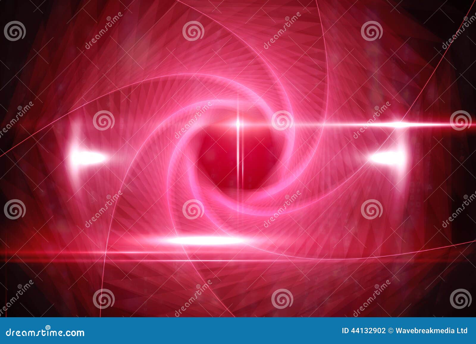 Red vortex design on black stock illustration. Illustration of digital ...