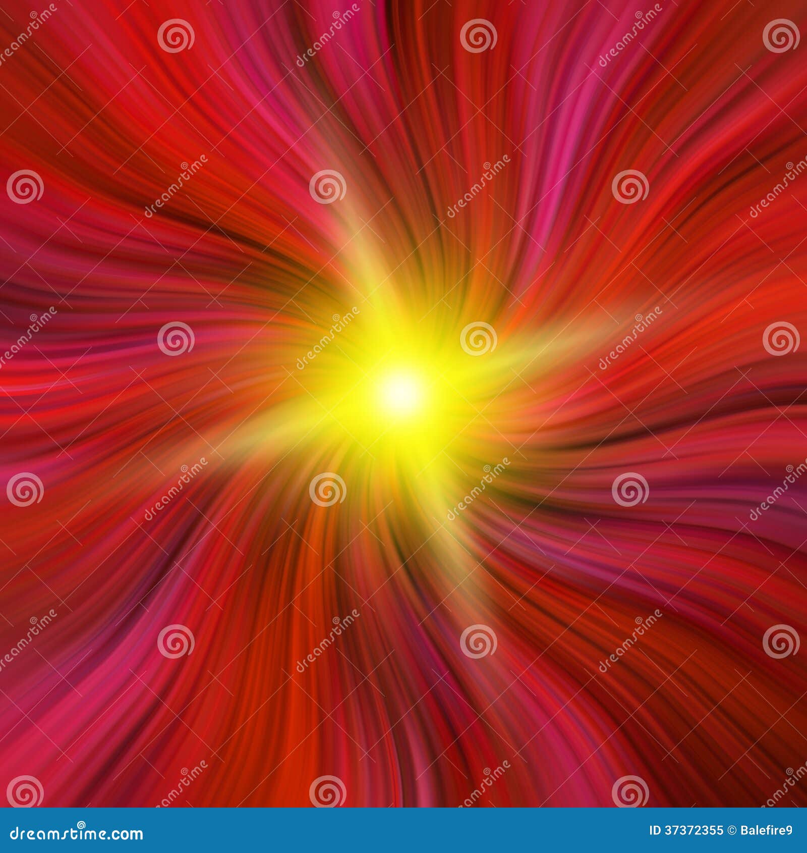 Red Vortex with a Starburst Stock Illustration - Illustration of ...
