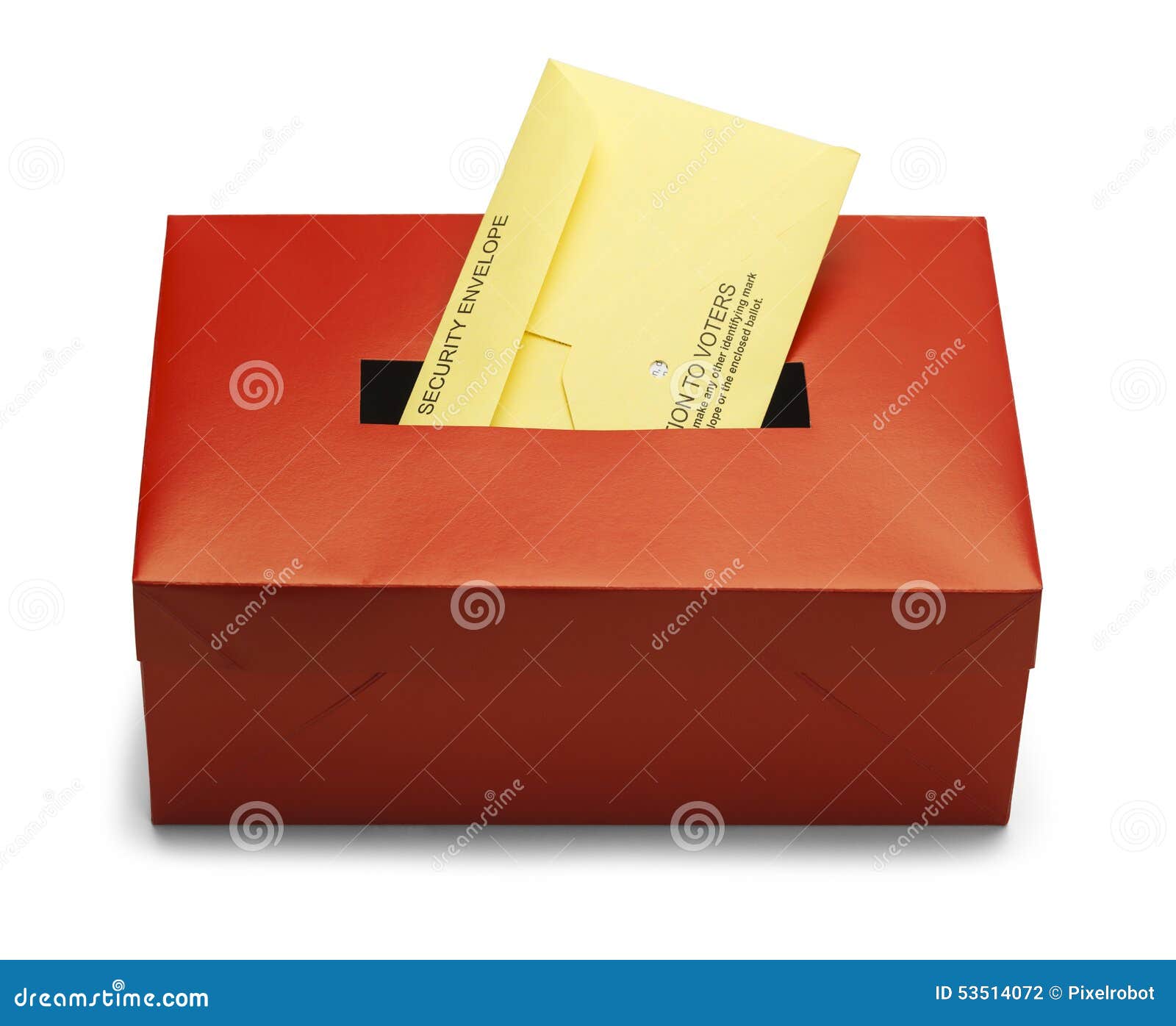 Red Voting Box stock photo. Image of document, empty - 53514072