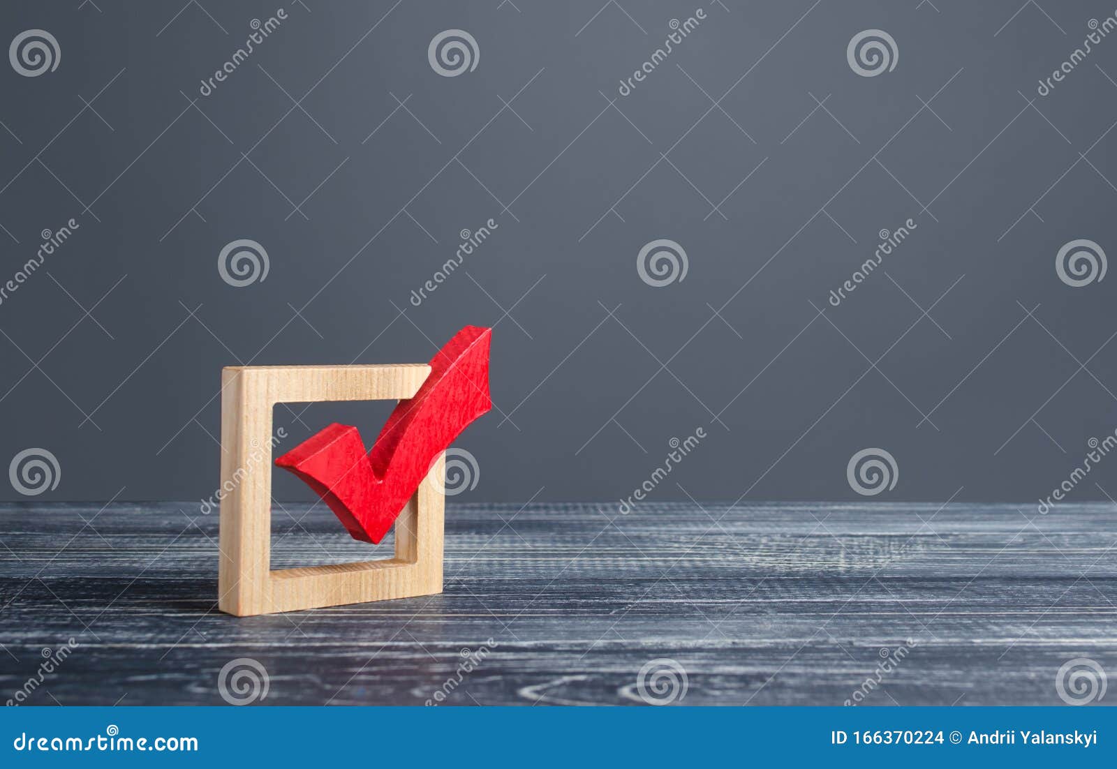 Red Voting Tick. Checkbox. Democratic Elections, Referendum. the Right ...