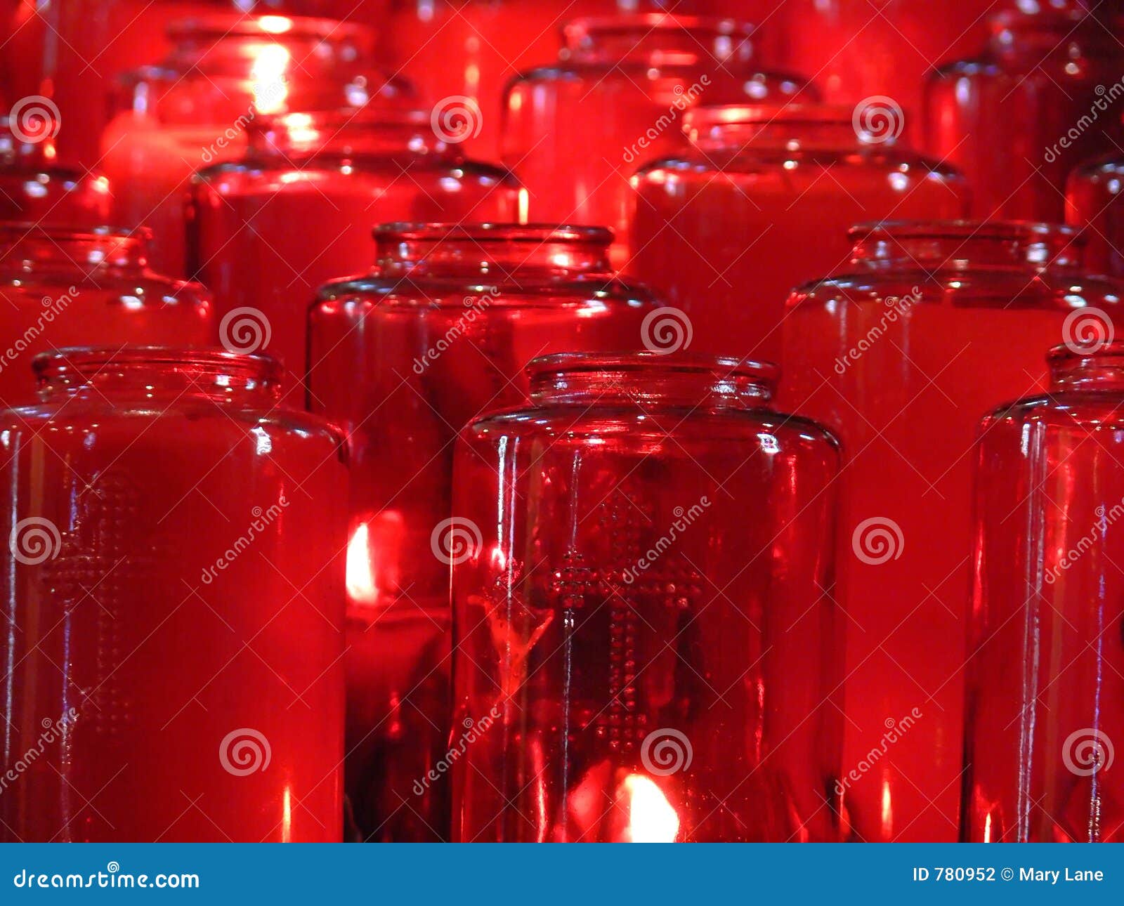 Red Votives stock photo. Image of lighting, votive, worship - 780952