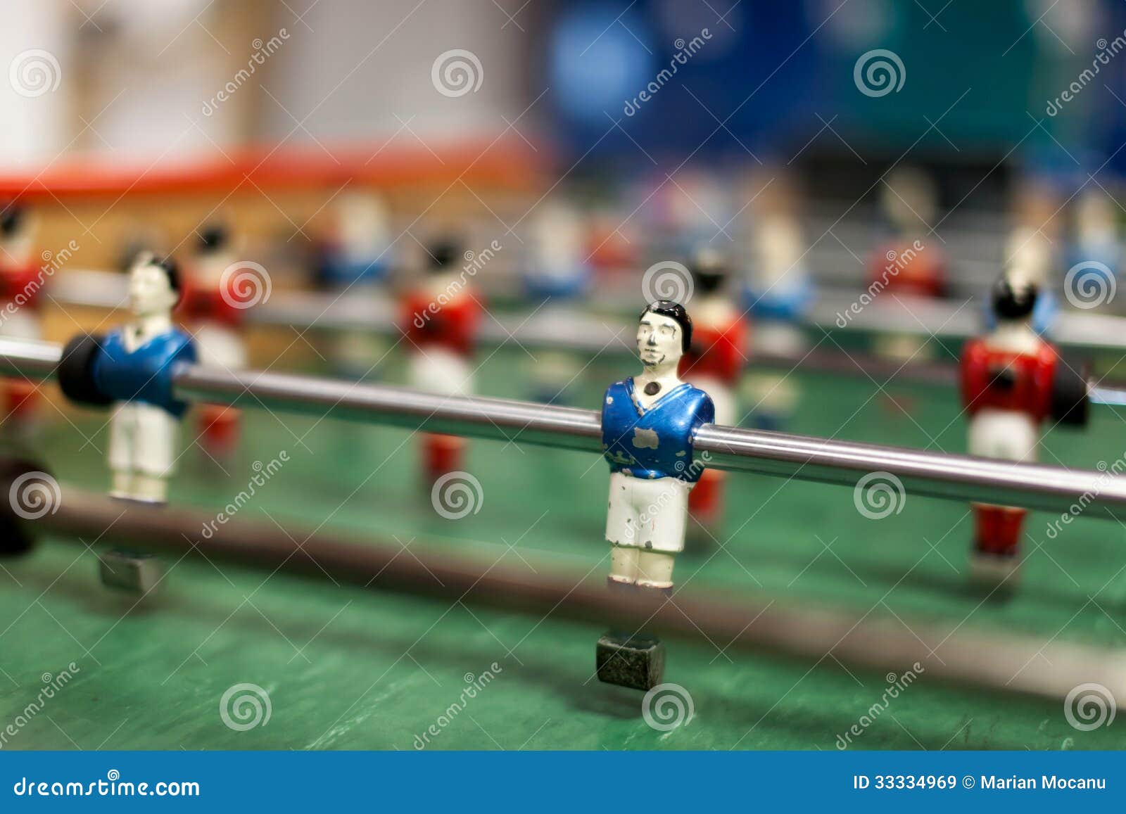 Red Vs Blue in Table Football Stock Image - Image of face, arcade: 33334969