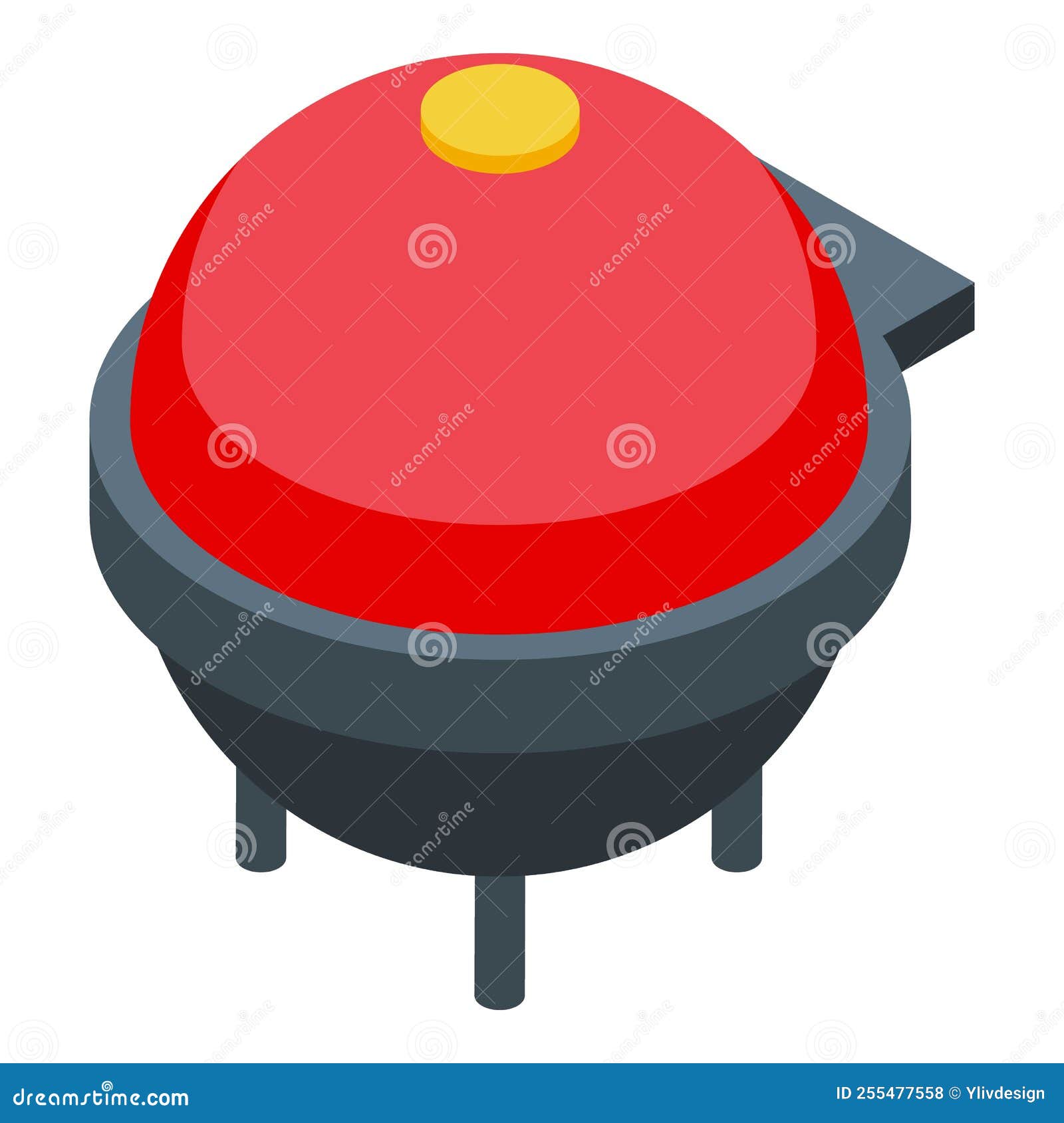 Red Waffle Maker Icon Isometric Vector. Food Machine Stock Vector ...